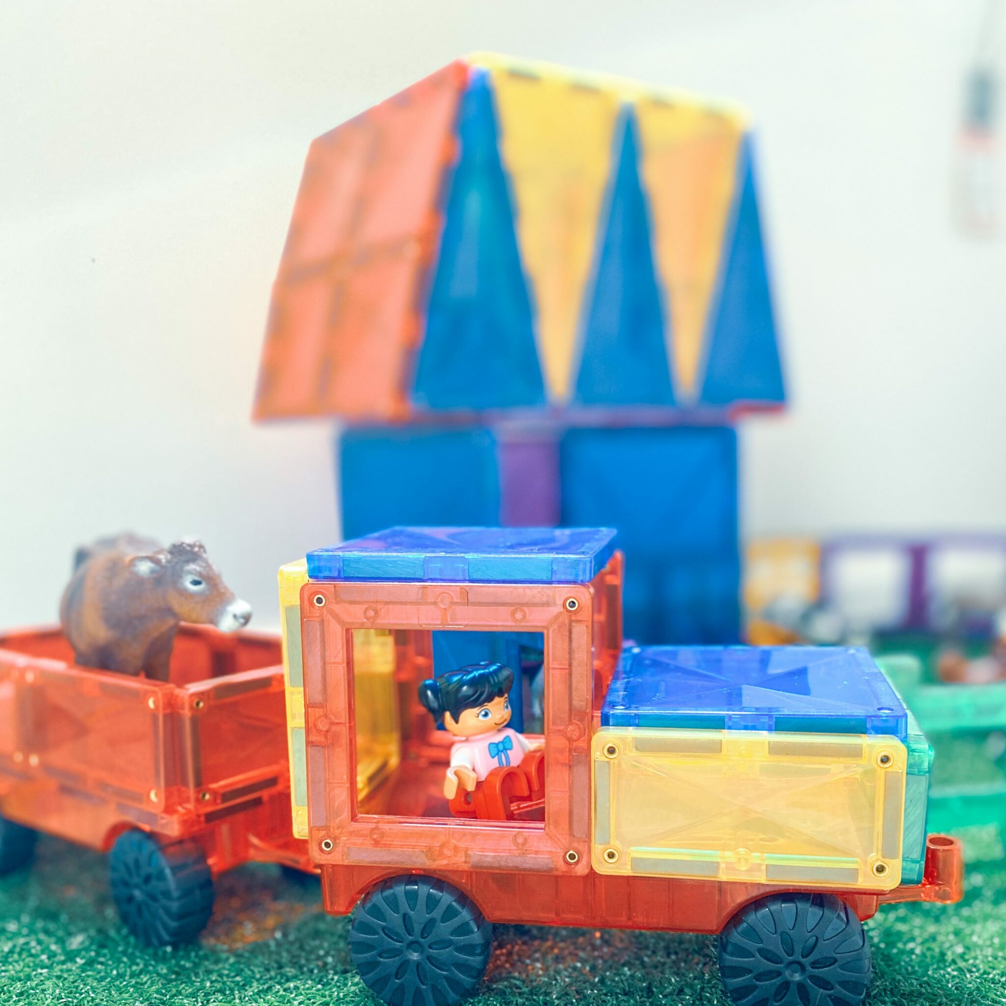 6 Ways To Extend Magnetic Tile Play Using Loose Parts and Other ...