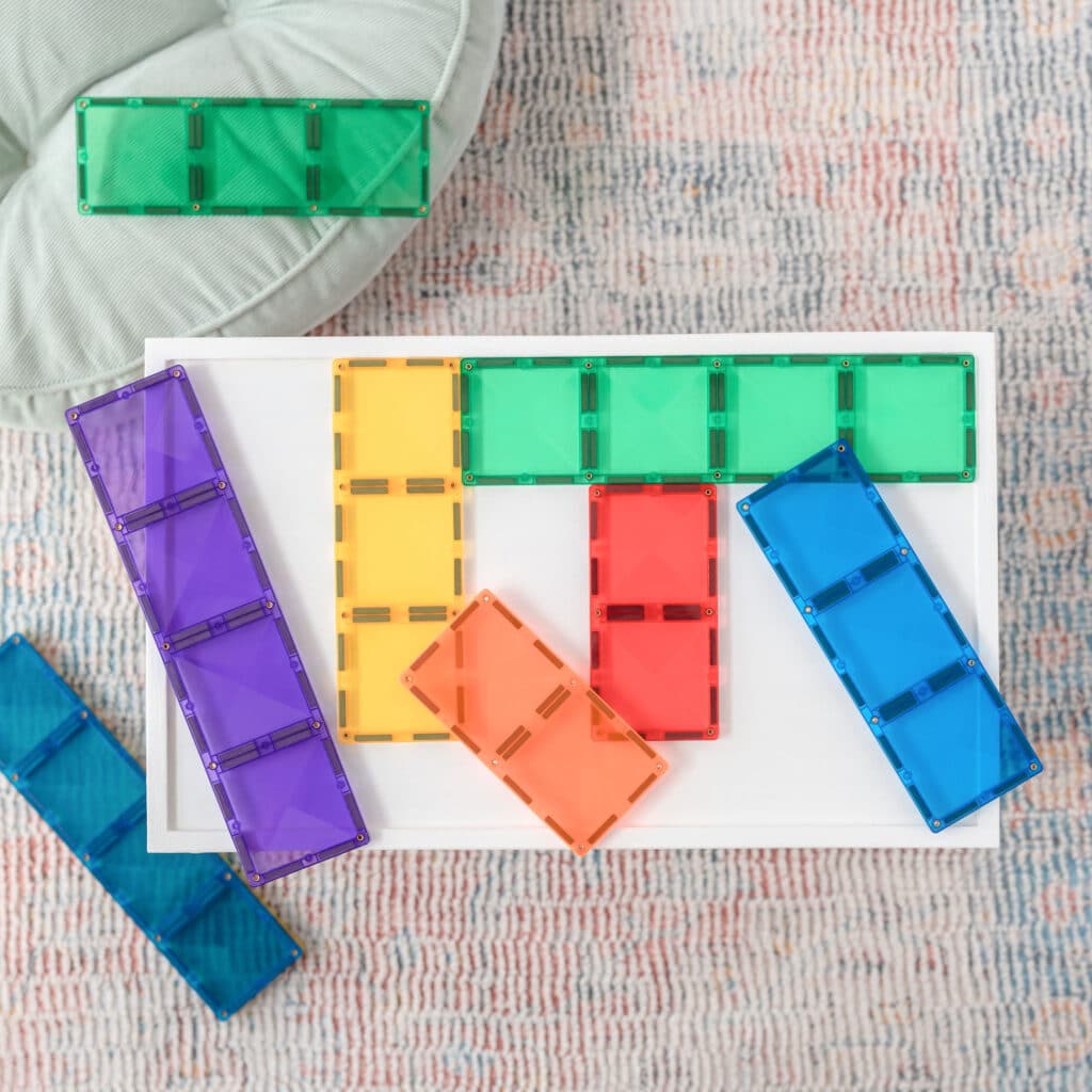 CONNETIX Rainbow Rectangle Pack, 18 Pieces | Official Store
