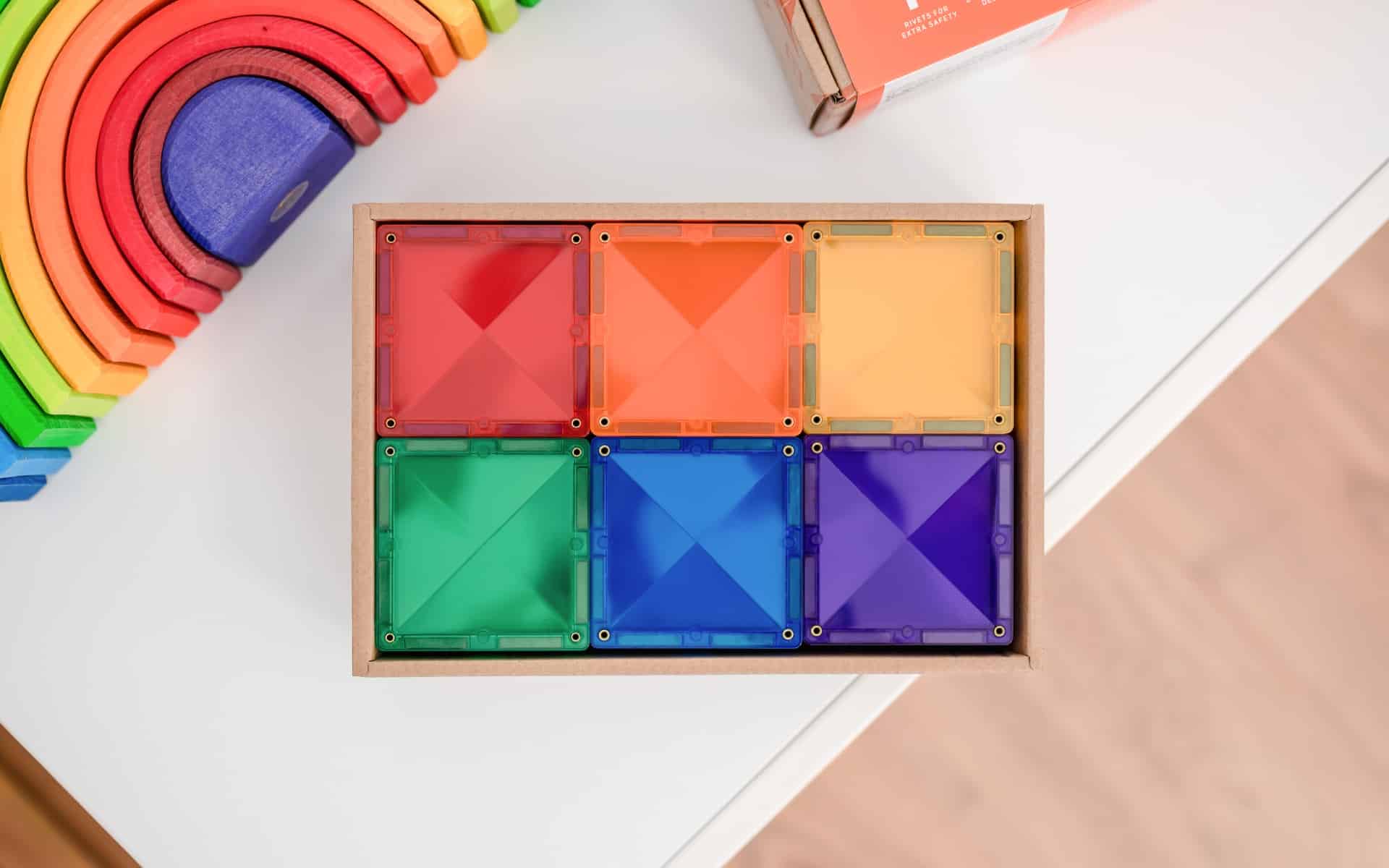 CONNETIX Rainbow Square Pack, 42 Pieces | Official Store