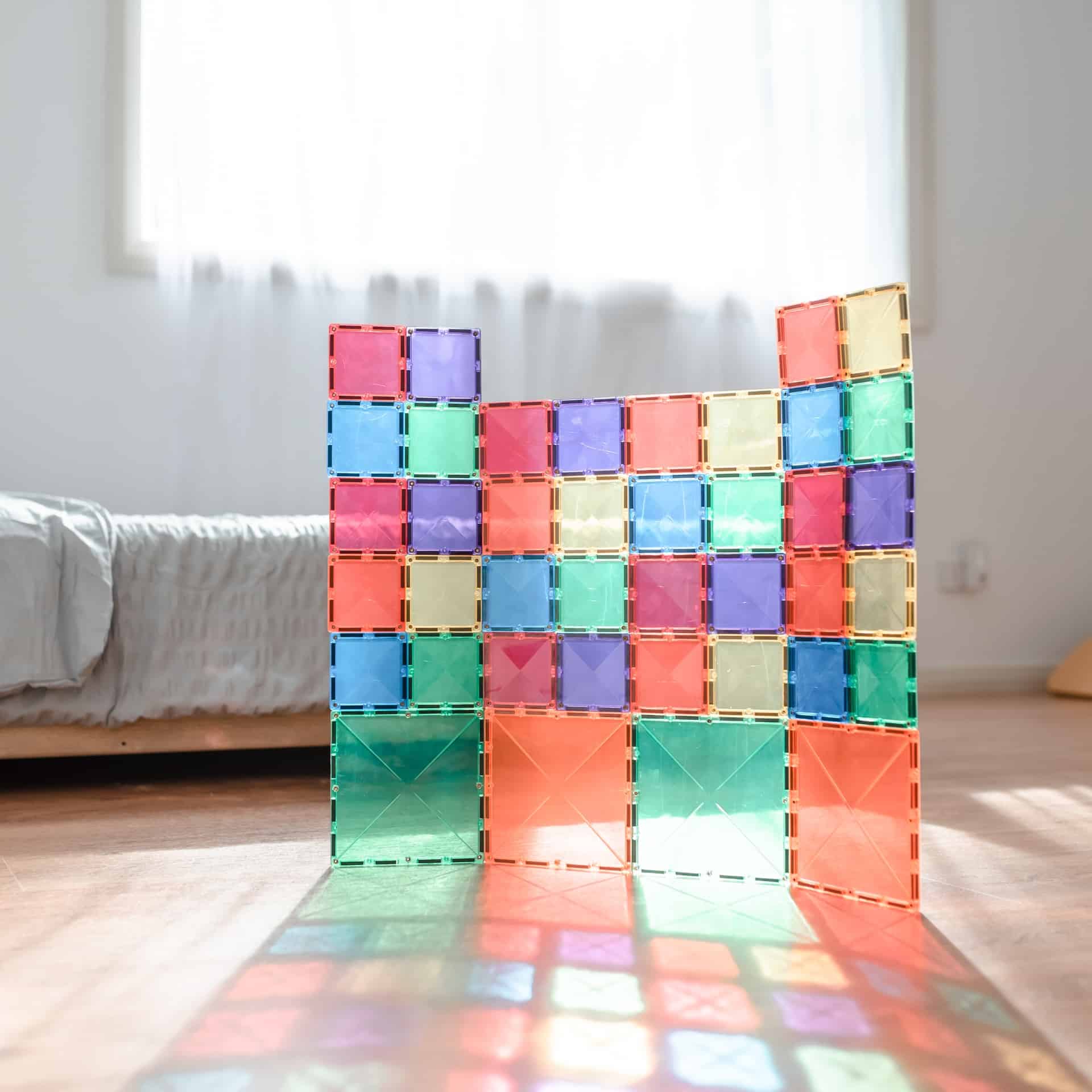 CONNETIX Rainbow Square Pack, 40 Pieces | Official Store